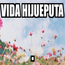Meme Personalizado - vida HIJUEPUTA . - 2475518