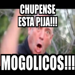 Meme Personalizado - CHUPENSE ESTA PIJA!!! MOGOLICOS!!! - 2571629