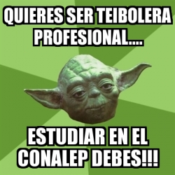 Meme Yoda - quieres ser teibolera PROFESIONAL.... estudiar en el ...