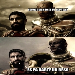 Meme Personalizado - . eso que siento es tu espada?