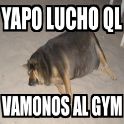 Meme Personalizado - Yapo lucho ql vamonos al gym - 2088028
