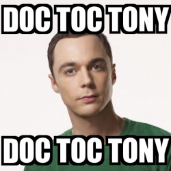 Meme Sheldon Cooper - Doc toc tony Doc toc tony - 20111950