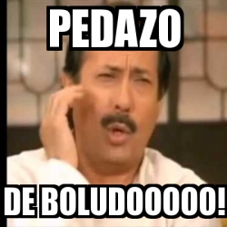 Meme Personalizado - Pedazo De boludooooo! - 20174444