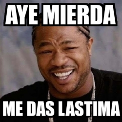 Meme Yo Dawg - aye mierda me das lastima - 20209542