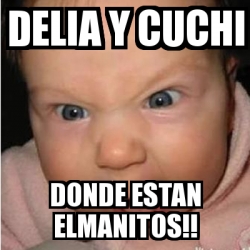 Meme Bebe furioso - delia y cuchi donde estan elmanitos!! - 20295633