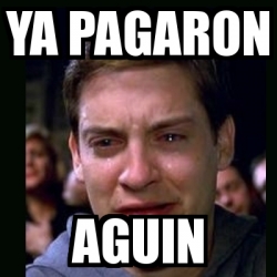 Meme crying peter parker - ya pagaron aguin - 20034030