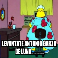 Meme Personalizado - LEVANTATE ANTONIO GARZA DE LUNA............ - 20469703