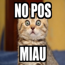 Meme Personalizado - no pos miau - 21202563