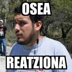 Meme Personalizado - osea reatziona - 21288526