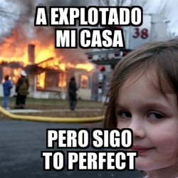 Meme Disaster Girl - A explotado mi casa Pero sigo to perfect - 21400351