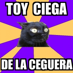 Meme Anxiety Cat - toy ciega de la ceguera - 21790558