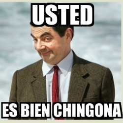 Meme Mr Bean - Usted Es bien chingona - 21987072