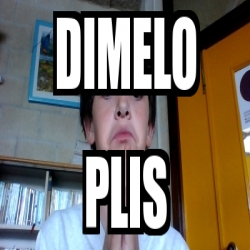 Meme Personalizado - DIMELO PLIS - 22186028