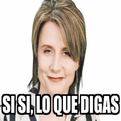 Meme Personalizado - SI SI, LO QUE DIGAS - 22319300