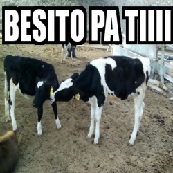 Meme Personalizado - besito pa tiiii - 22464738
