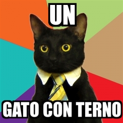Meme Business Cat - un gato con terno - 22592896