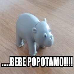 Meme Personalizado - .....bebe popotamo!!!! - 22739946