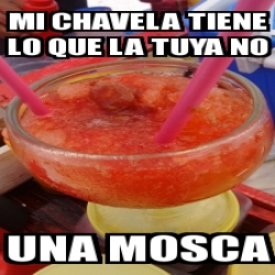 Meme Personalizado - Mi Chavela tiene lo que la tuya no Una mosca ...