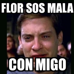 Meme crying peter parker - Flor sos mala Con migo - 23260630