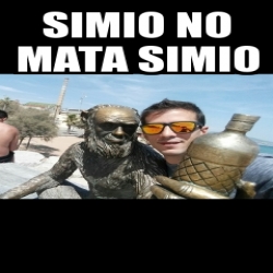 Meme Personalizado - simio no mata simio - 23331695