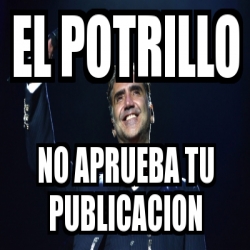 Meme Personalizado - El potrillo no aprueba tu publicacion - 23410136