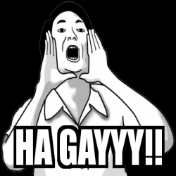 Meme Personalizado - HA GAYYY!! - 23054011