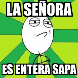Meme Challenge Accepted - la seÃ±ora es entera sapa - 23548543