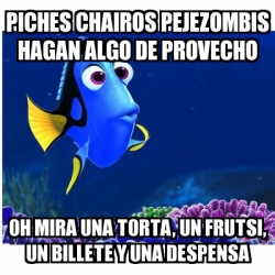 Meme Personalizado - PICHES CHAIROS PEJEZOMBIS hagan algo de provecho ...