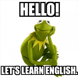 Meme Kermit the frog - Hello! Let's learn english. - 24312625