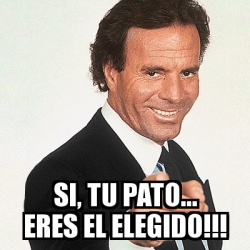 Meme Julio Iglesias - Si, tu pato... eres el elegido!!! - 24417415