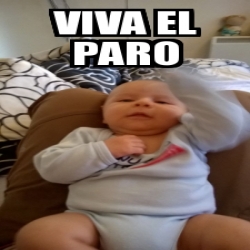 Meme Personalizado - Viva el paro - 24425739