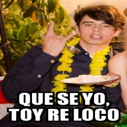 Meme Personalizado - que se yo, toy re loco - 24558030