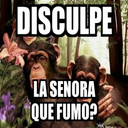 Meme Personalizado - DISCULPE LA SENORA QUE FUMO? - 24744626