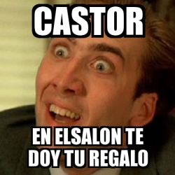 Meme No me digas - castor en elsalon te doy tu regalo - 24812360