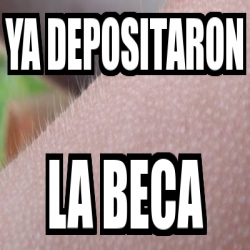 Meme Personalizado - Ya depositaron la beca - 25443153