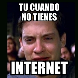 Meme crying peter parker - Tu CUANDO NO TIENES iNTERNET - 26078772