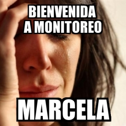 Meme Problems - Bienvenida a monitoreo Marcela - 27262933