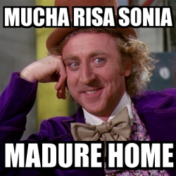 Meme Willy Wonka - mucha risa sonia madure home - 27707071