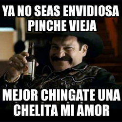 Meme Personalizado - ya no seas envidiosa pinche vieja mejor chingate ...