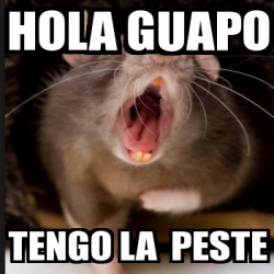 Meme Personalizado - hola guapo tengo la peste - 28551563
