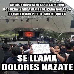 Meme Personalizado - Se dice representar a la mujer rockera y anda ...