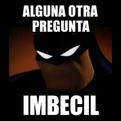 Meme Disapproving Batman - Alguna otra pregunta imbecil - 29293376