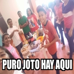 Meme Personalizado - puro joto hay aqui - 29823379