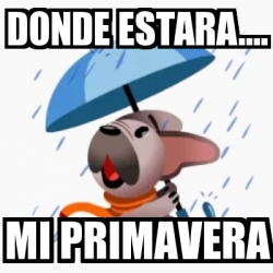 Meme Personalizado - Donde estara.... Mi primavera - 29854482