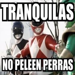 Meme Personalizado - Tranquilas no peleen perras - 3000536