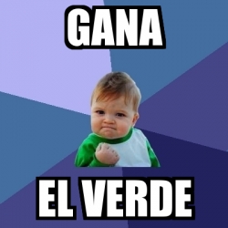 Meme Bebe Exitoso - gana el verde - 3167367