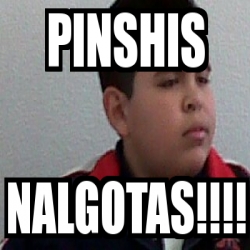 Meme Personalizado - pinshis nalgotas!!!! - 3169381