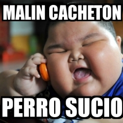 Meme fat chinese kid - MALIN CACHETON PERRO SUCIO - 3217419