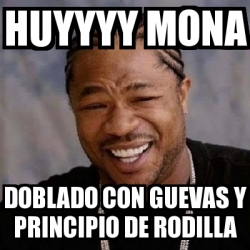 Meme Yo Dawg - huyyyy mona doblado con guevas y principio de rodilla ...