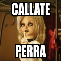 Meme Personalizado - callate perra - 3338016